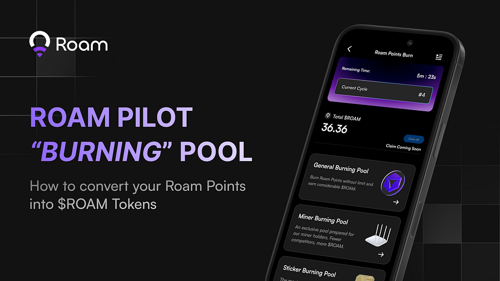 Unveiling Roam Networks' Pilot "Burning" Pools | DePIN Hub