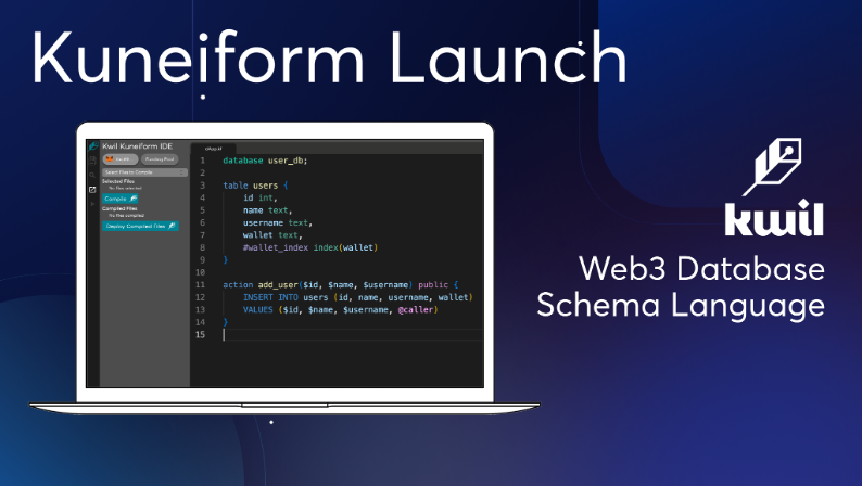 Kwil Unveils Kuneiform Release: Supporting Permissionless SQL Databases for Web3-Development ...