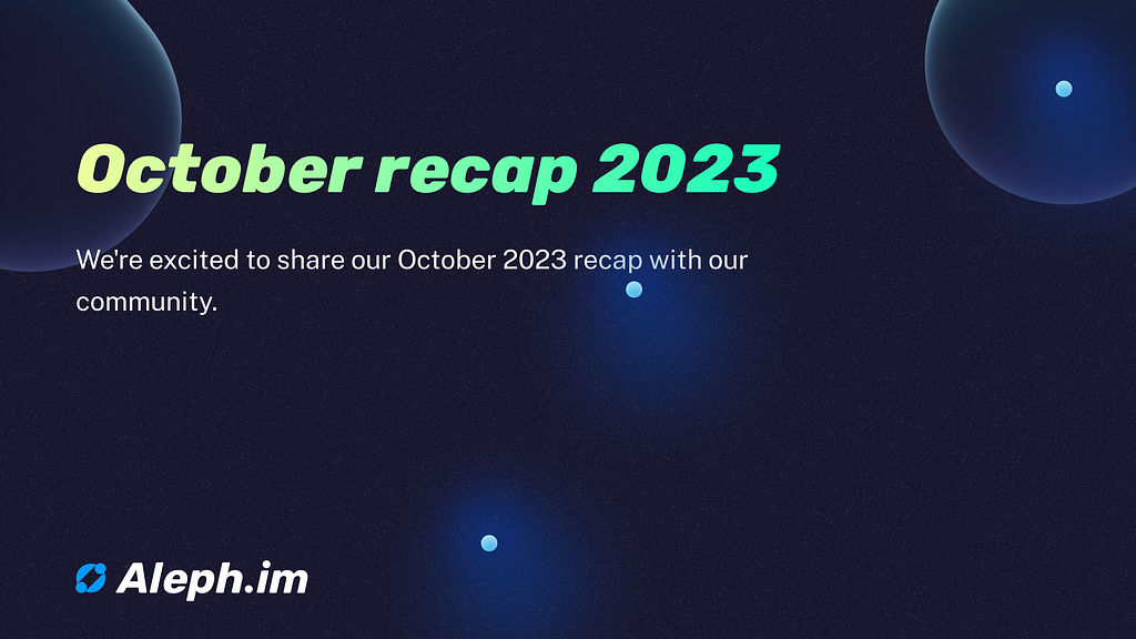 Aleph.im Unveils Revamped User Interface and Technical Updates in ...