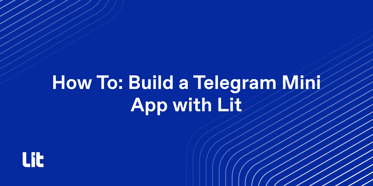 Integrating Lit Protocol with Telegram Mini Apps: Enhancing Security ... Integrating Lit Protocol with Telegram Mini Apps: Enhancing Security ...