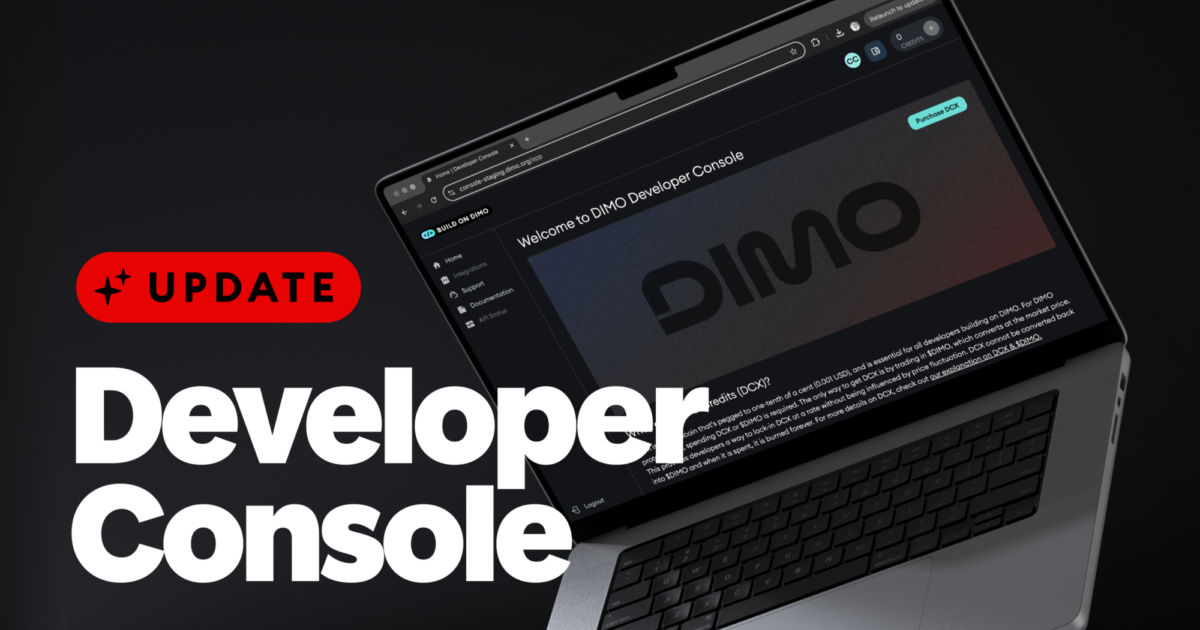 DIMO Developer Console Enhancements Unveiled | DePIN Hub