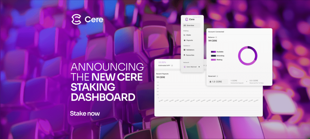 Cere Network Launches New Staking Dashboard | DePIN Hub