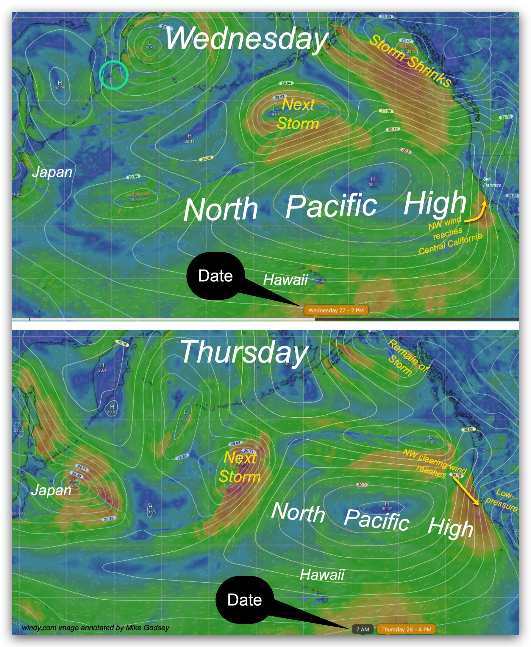 West Coast Wind Blog: Day by Day anatomy of how a storm leads to NW ...
