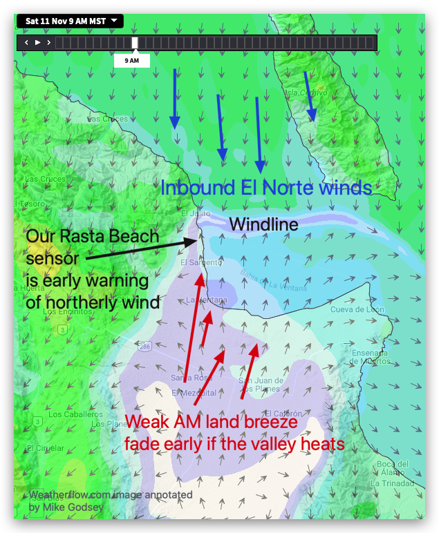 Early Warning System for Inbound North Winds on West Coast Using ...